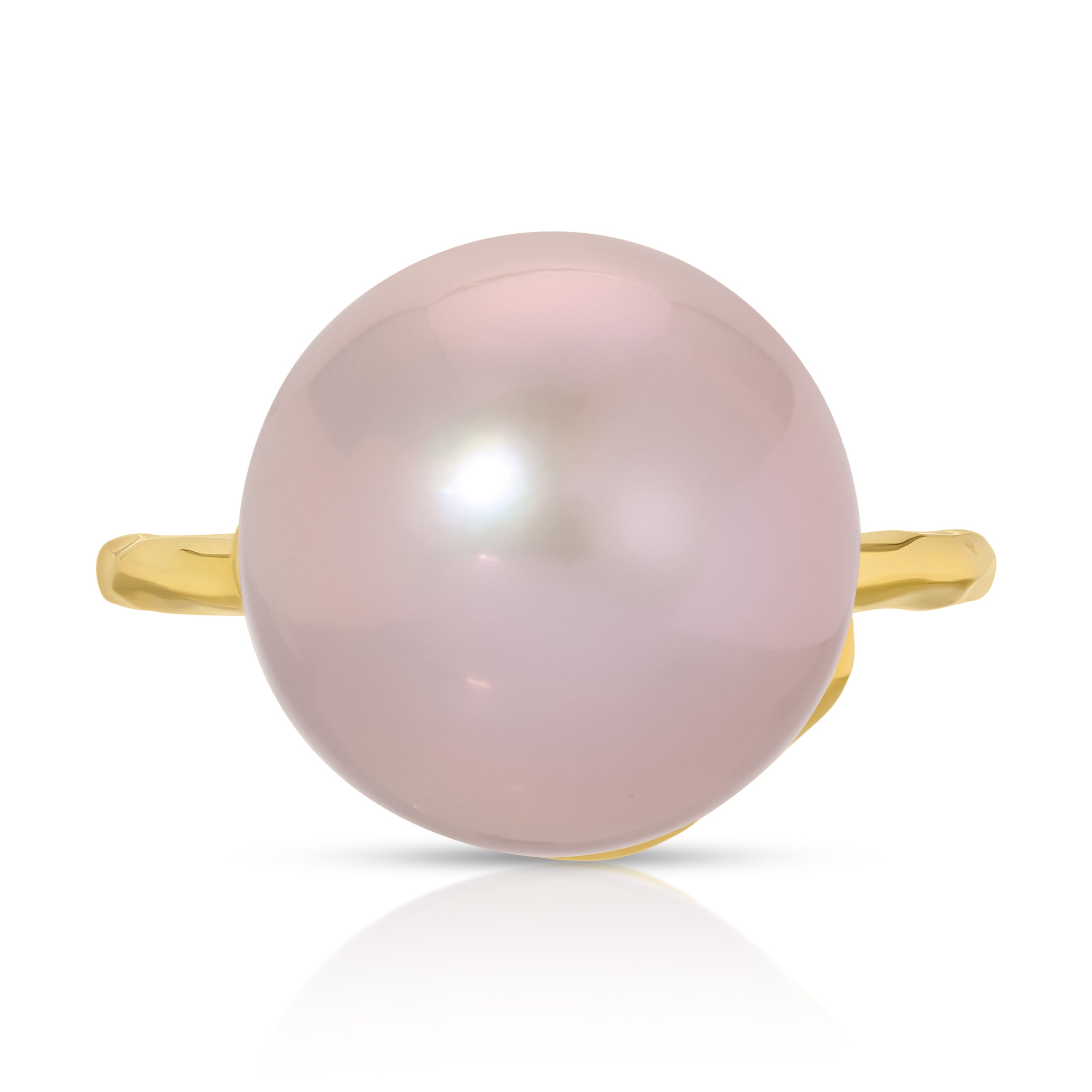 Pink Pearl Orb & Diamond Ring – Octavia Elizabeth