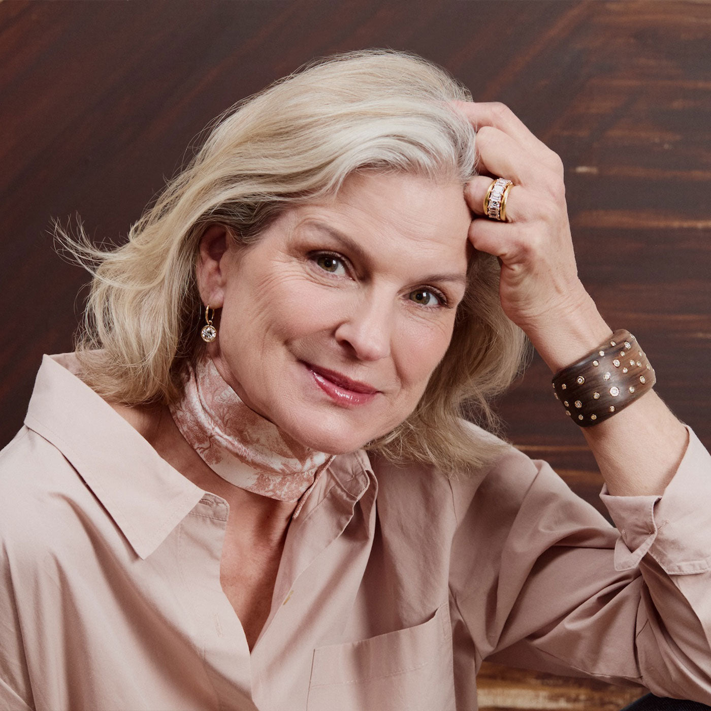 Wood Nesting Gems Tribute Cuff - Size L – Octavia Elizabeth