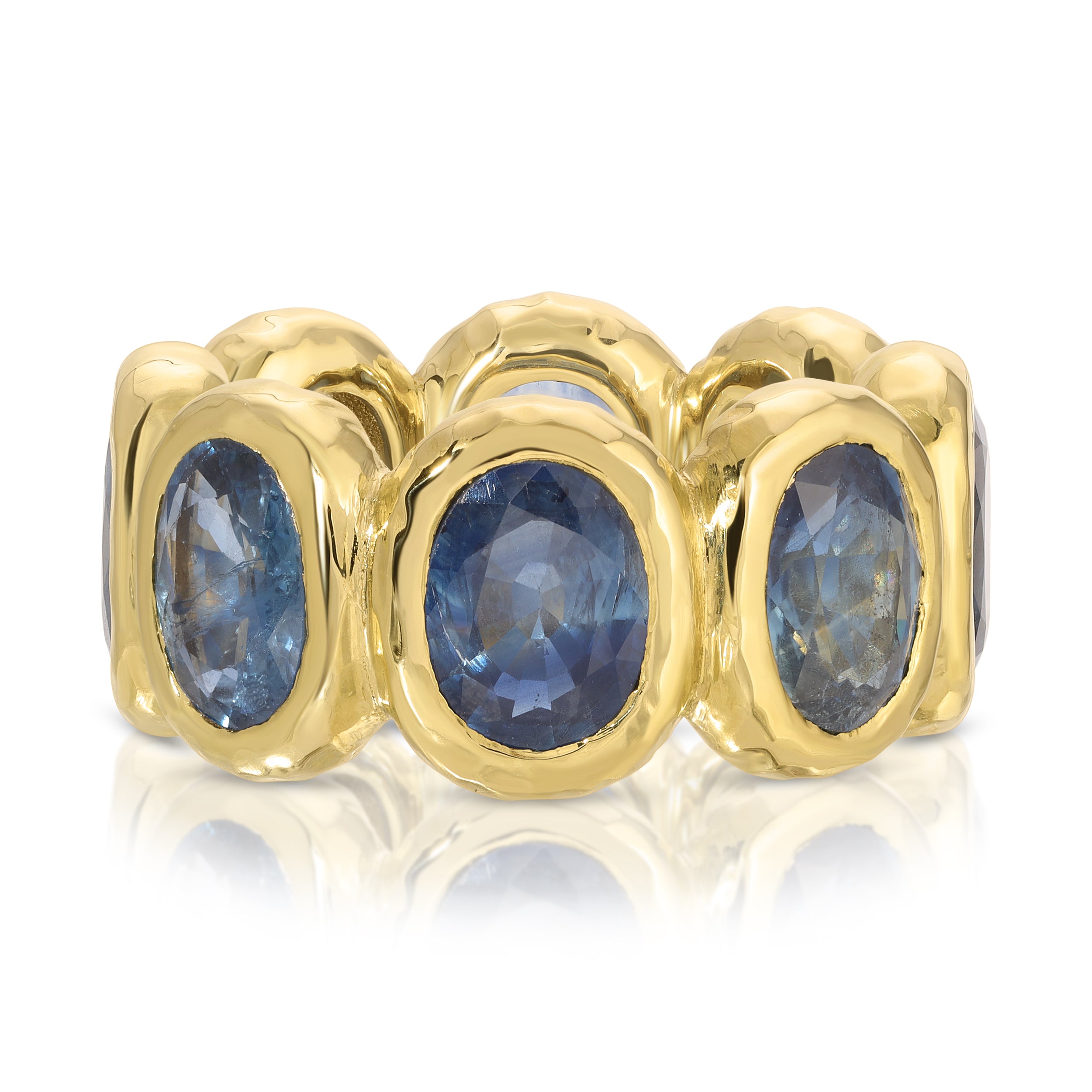 Nesting Gem Oval Sapphire Eternity Band – Octavia Elizabeth